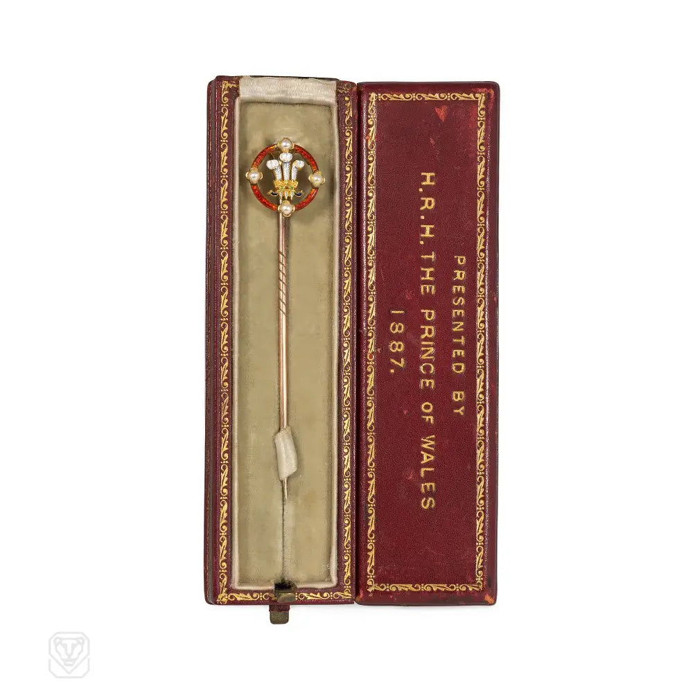 1880s Carlo Giuliano Prince of Wales stick pin – Kentshire
