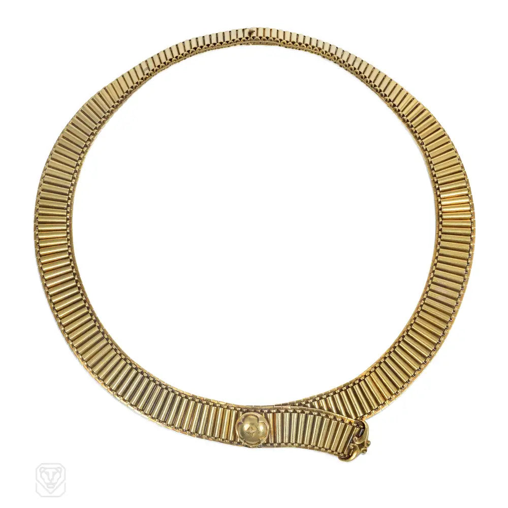 Antique gold stylized belt necklace – Kentshire