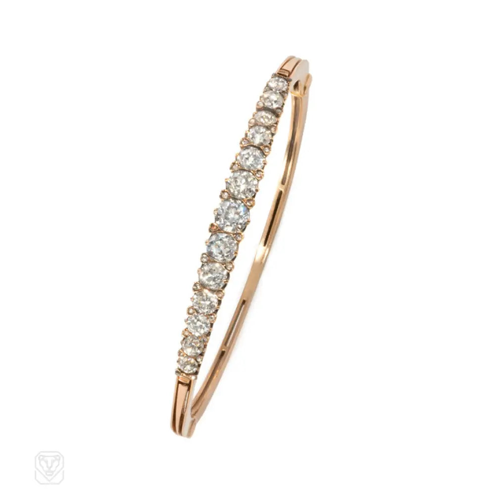 Convertible antique gold and diamond bangle/haircomb/brooch – Kentshire